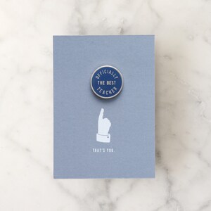 Officially the Best Teacher Pin Teacher Pin Gift for Teacher Enamel Pin ...