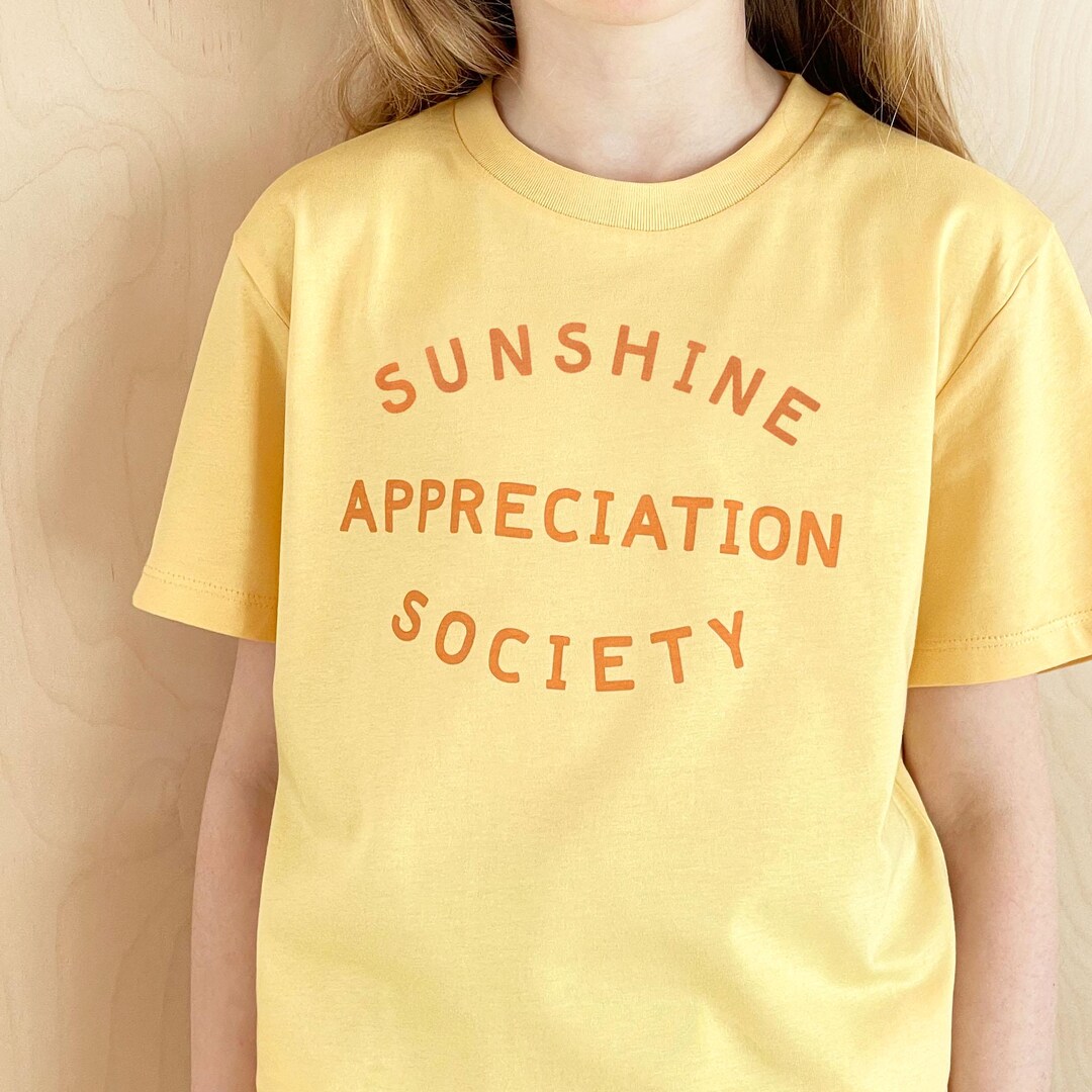 Sunshine Appreciation Society Kids T-shirt - Kid's Slogan T Shirt ...