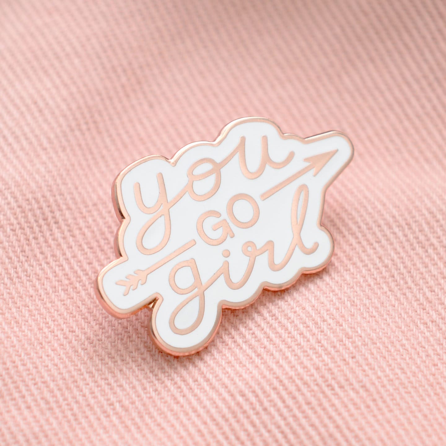 You Go Girl Pin Feminist Pin Motivational Pin Hard - Etsy