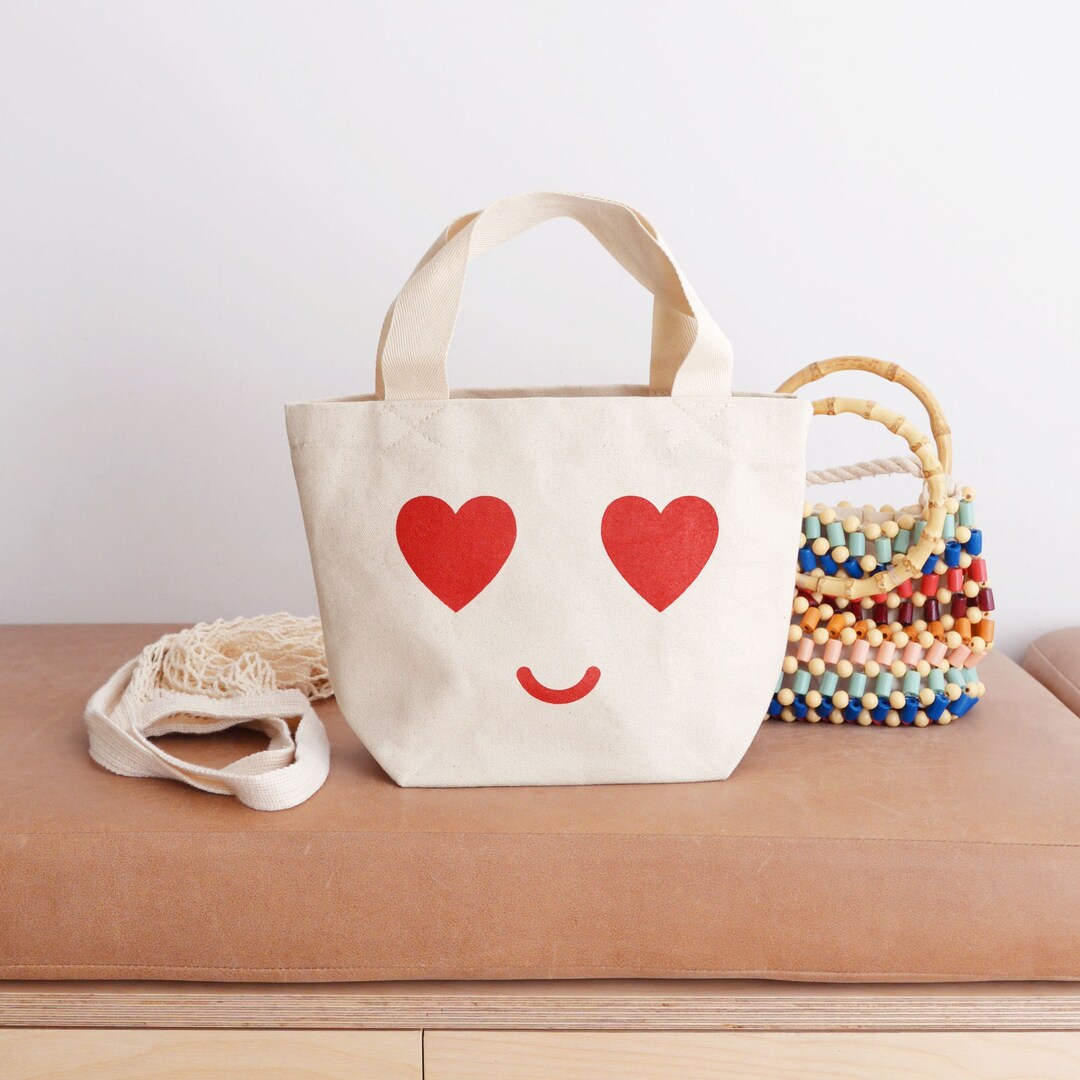 Mini Heart Eyes Bag - Little Tote Bag - Kid's Tote - Children's Tote ...