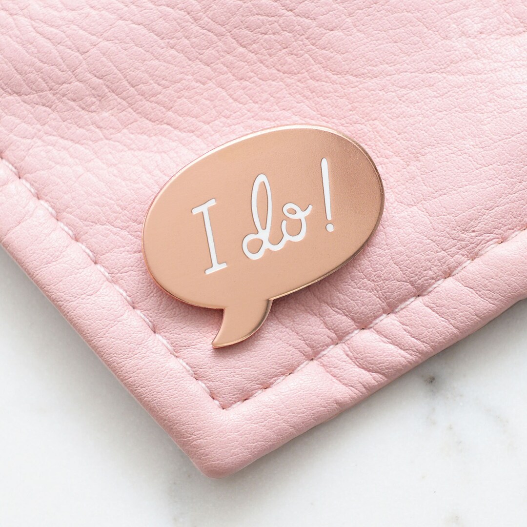I Do Enamel Pin Wedding Enamel Pin Hen Party Badge Bachelorette Pin ...