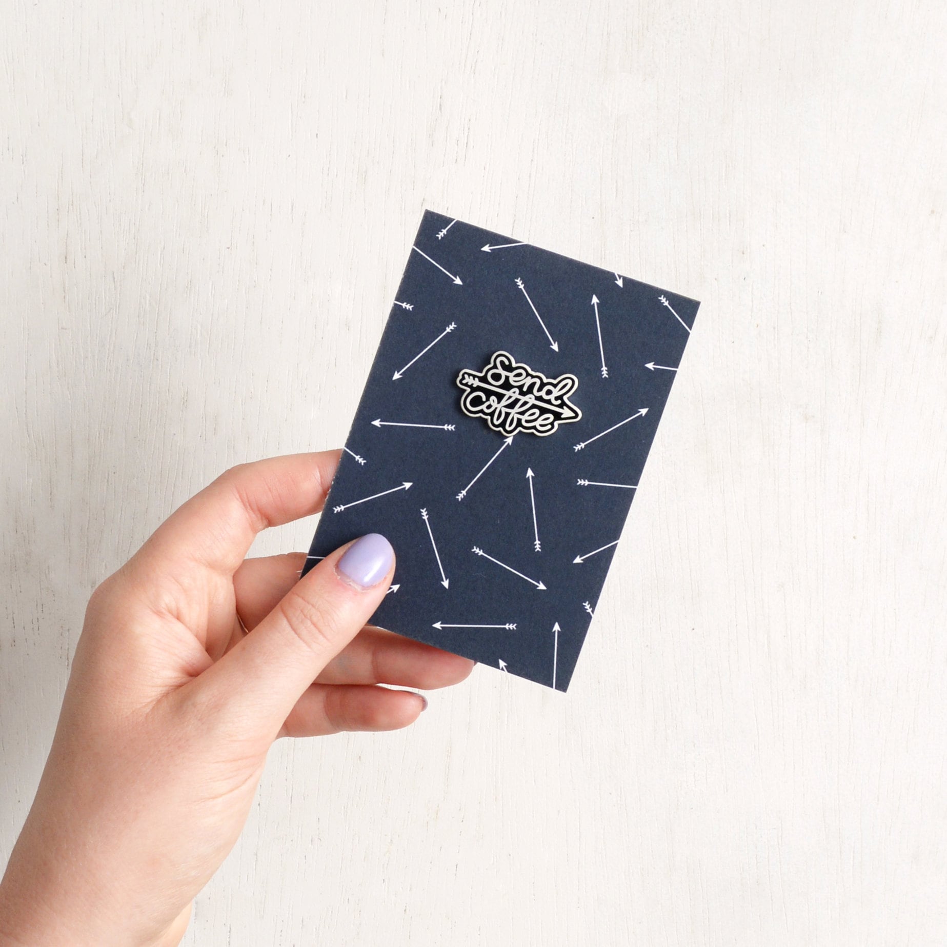 Send Coffee Pin Hard Enamel Pin Coffee Lovers Gift Flair - Etsy