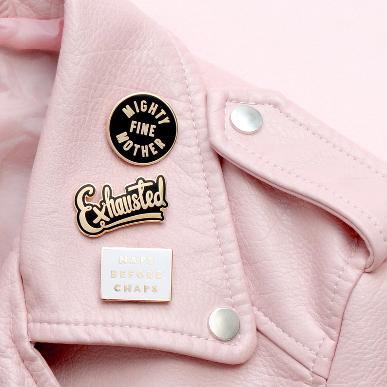 Mighty Fine Mother Pin Mom Pin Pins for Mothers Hard - Etsy UK