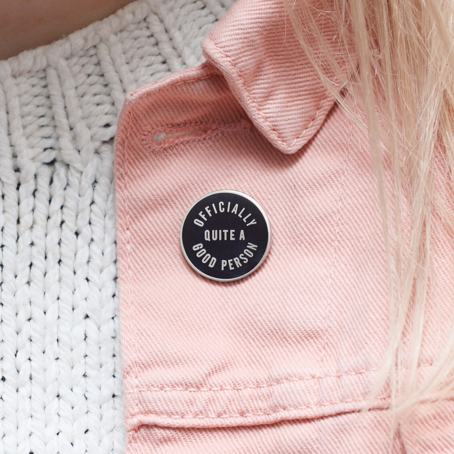 Officially Quite A Good Person Pin Hard Enamel Pin Gift - Etsy