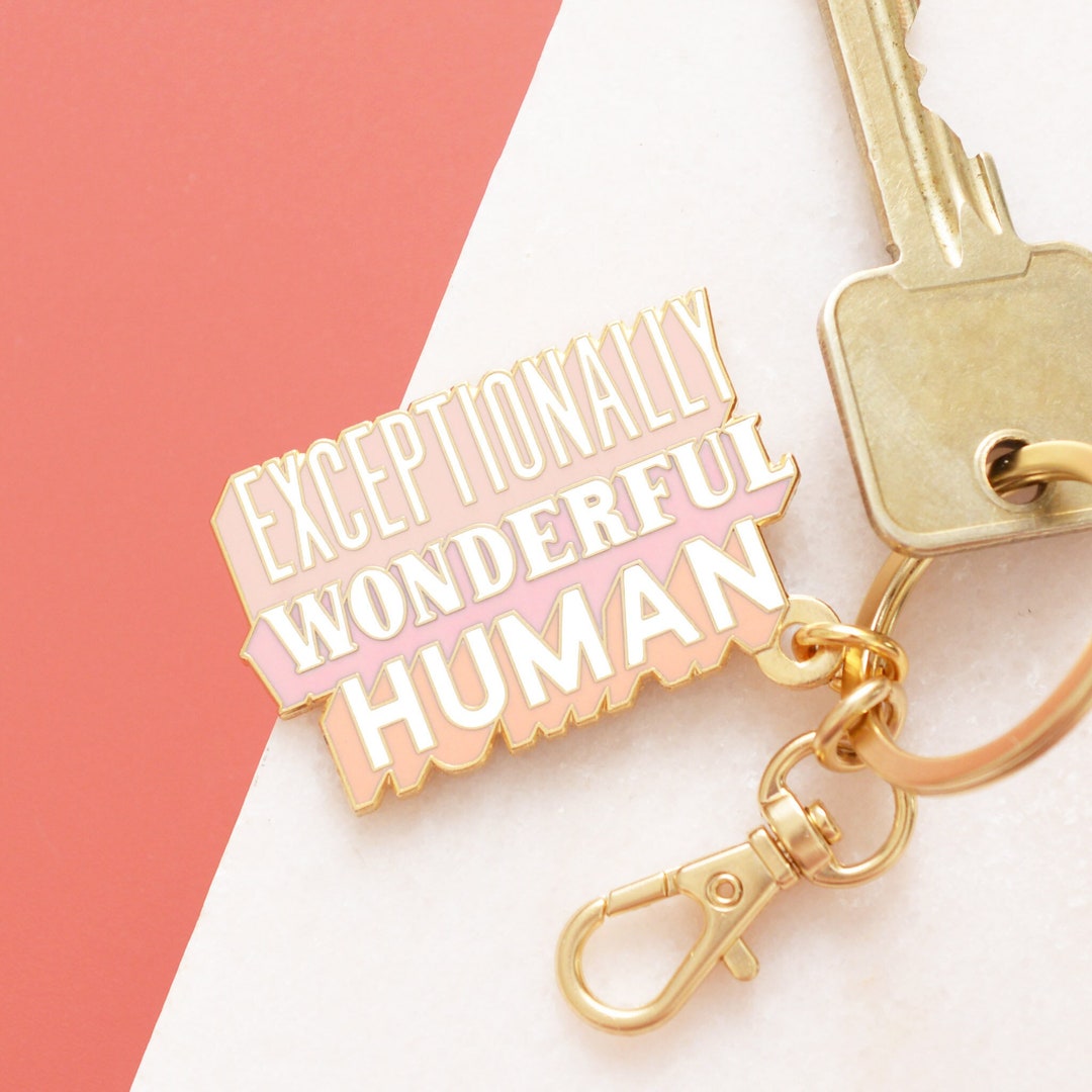 Exceptionally Wonderful Human Enamel Keyring - Keychain - Positive Post ...
