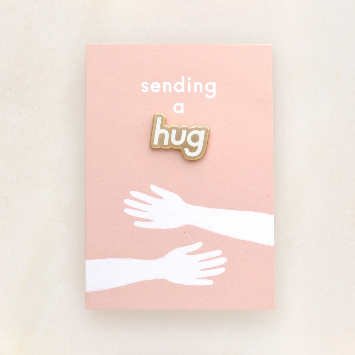Sending A Hug Pin Hard Enamel Pin Hug Pin Enamel Pin | Etsy