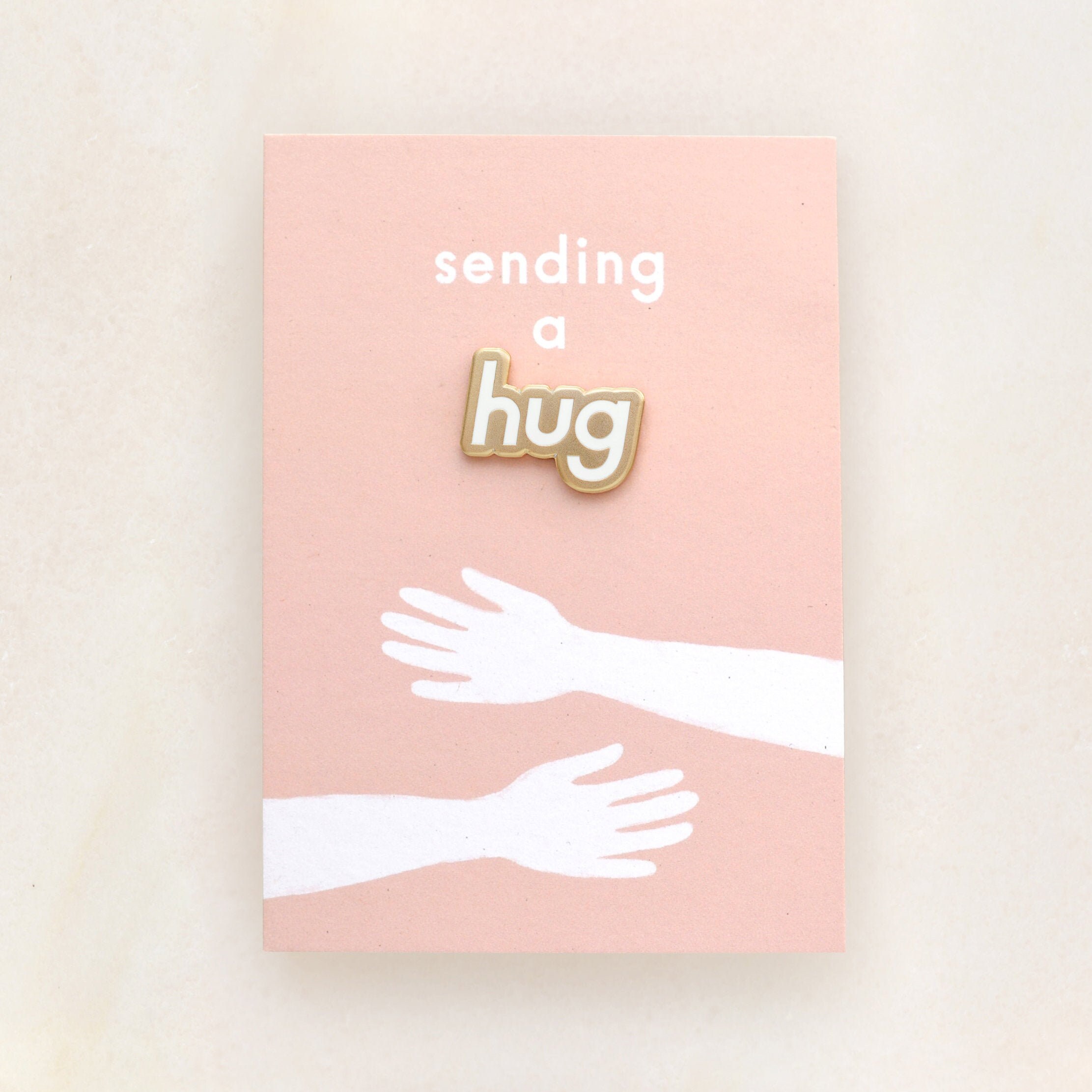 Sending A Hug Pin - Hard Enamel Pin - Hug Pin - Enamel Pin - Flair ...