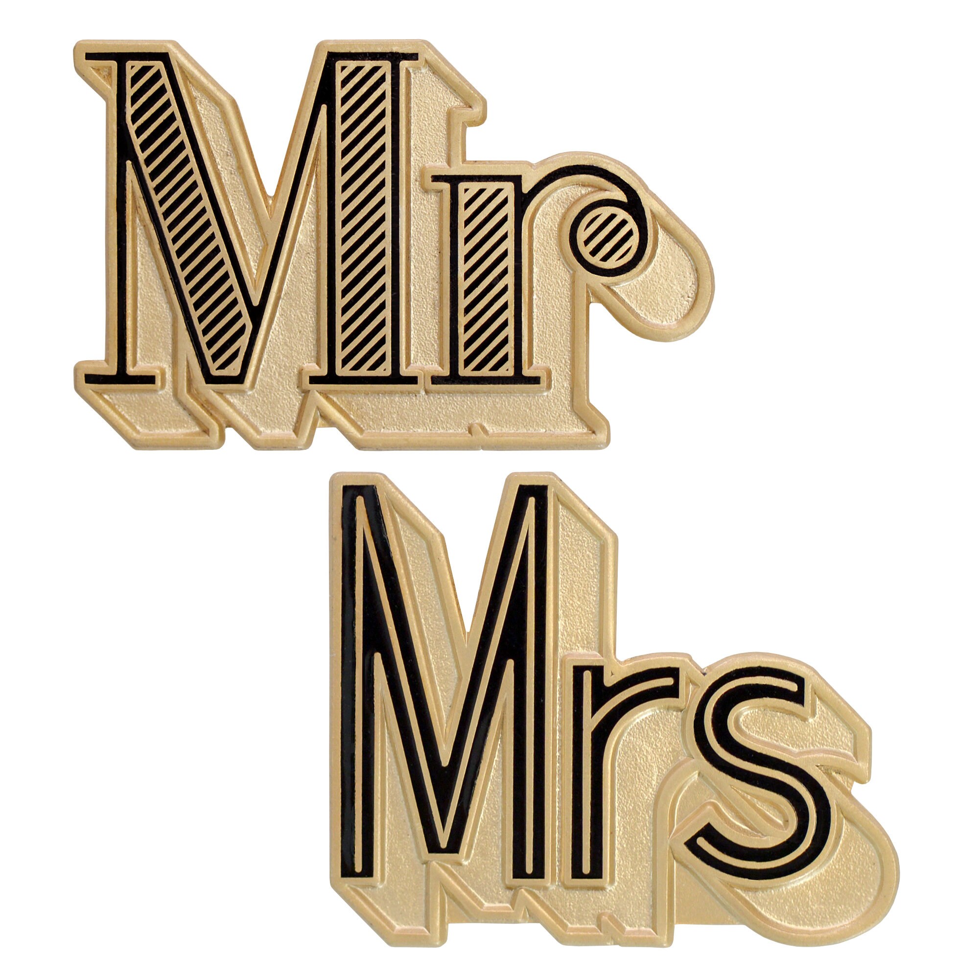 Mr & Mrs Enamel Pin Set | Wedding Lapel Pins | Newlywed Honeymoon Gift ...