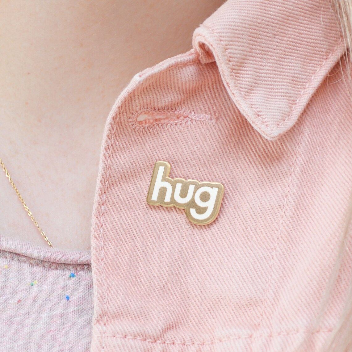 Sending A Hug Pin - Hard Enamel Pin - Hug Pin - Enamel Pin - Flair - Gift for Friend - Virtual ...