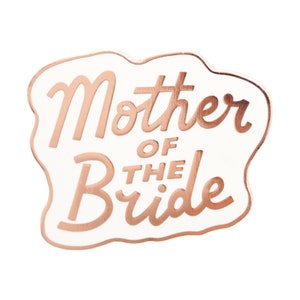 Mother of the Bride Enamel Pin Wedding Pin Hen Party Badge Bachelorette ...