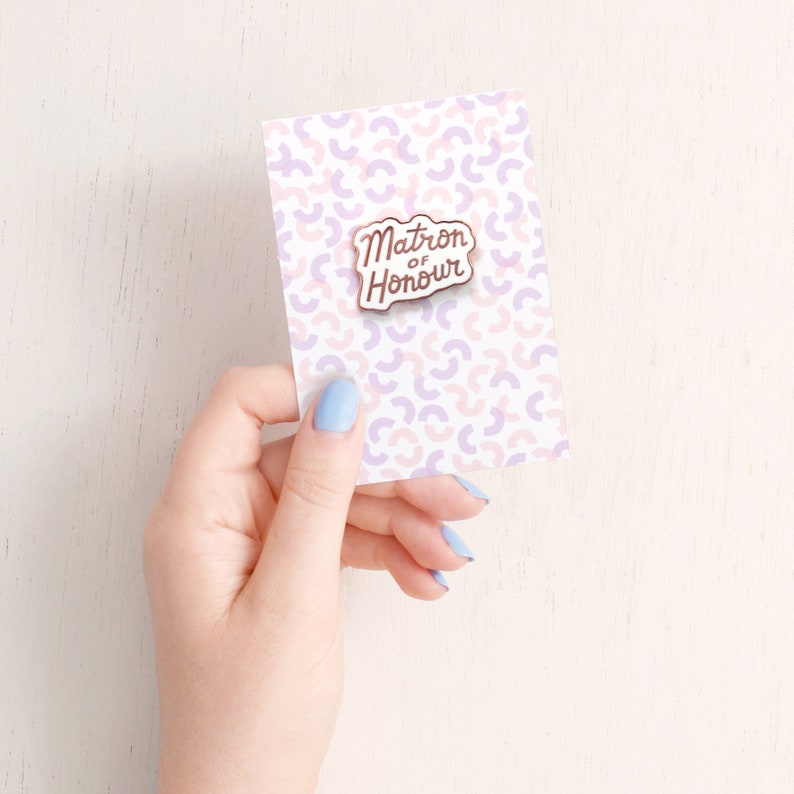 Matron of Honour Enamel Pin Wedding Enamel Pin Hen Party - Etsy UK