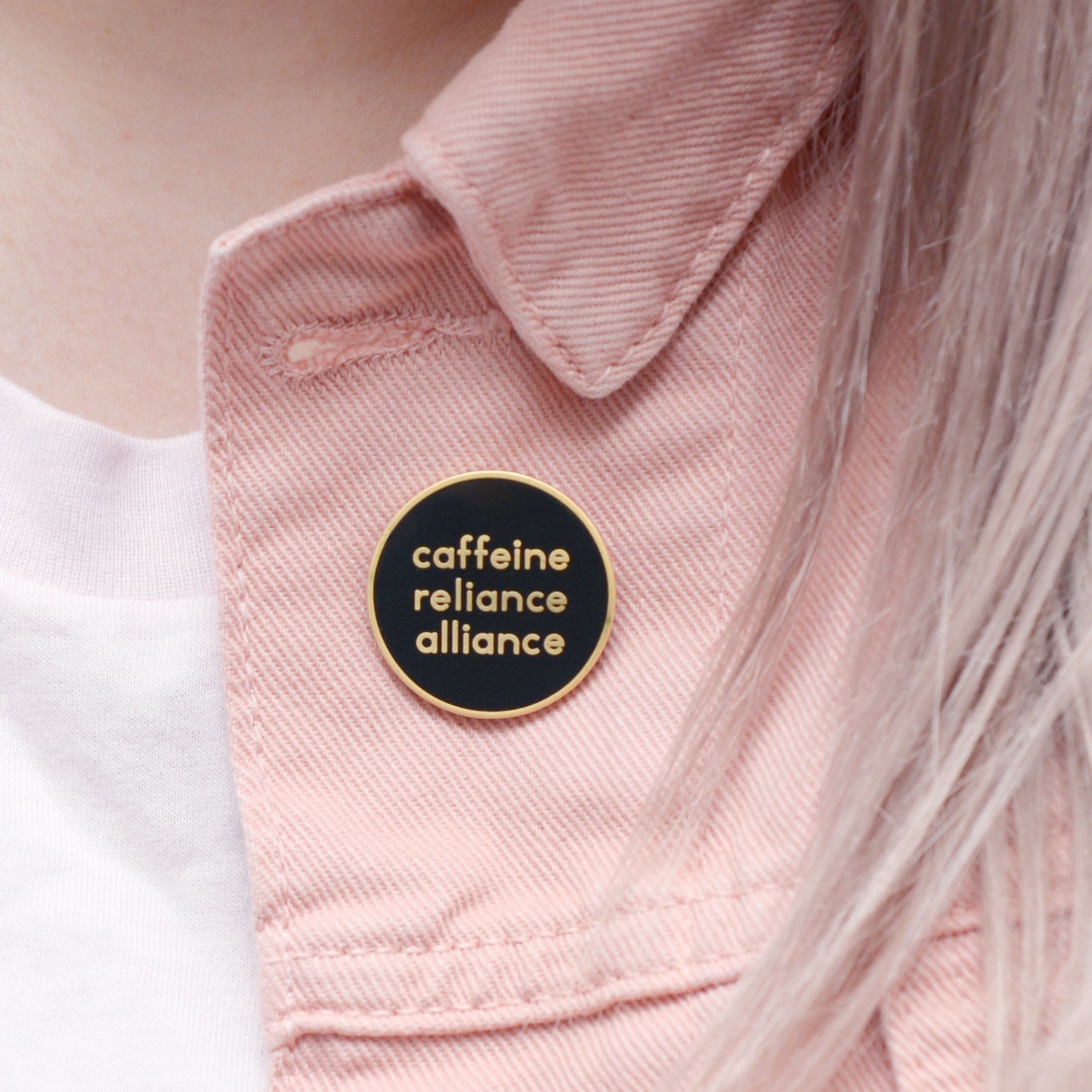 Caffeine Reliance Alliance Pin Coffee Pin Hard Enamel Pin - Etsy UK