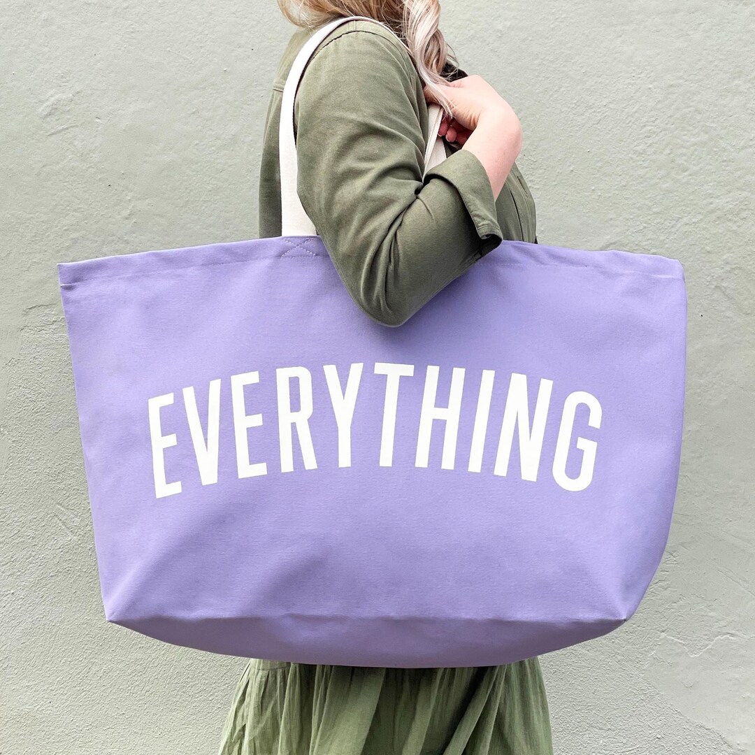 Everything Really Big Bag Lavender Weekender Bag Giant - Etsy