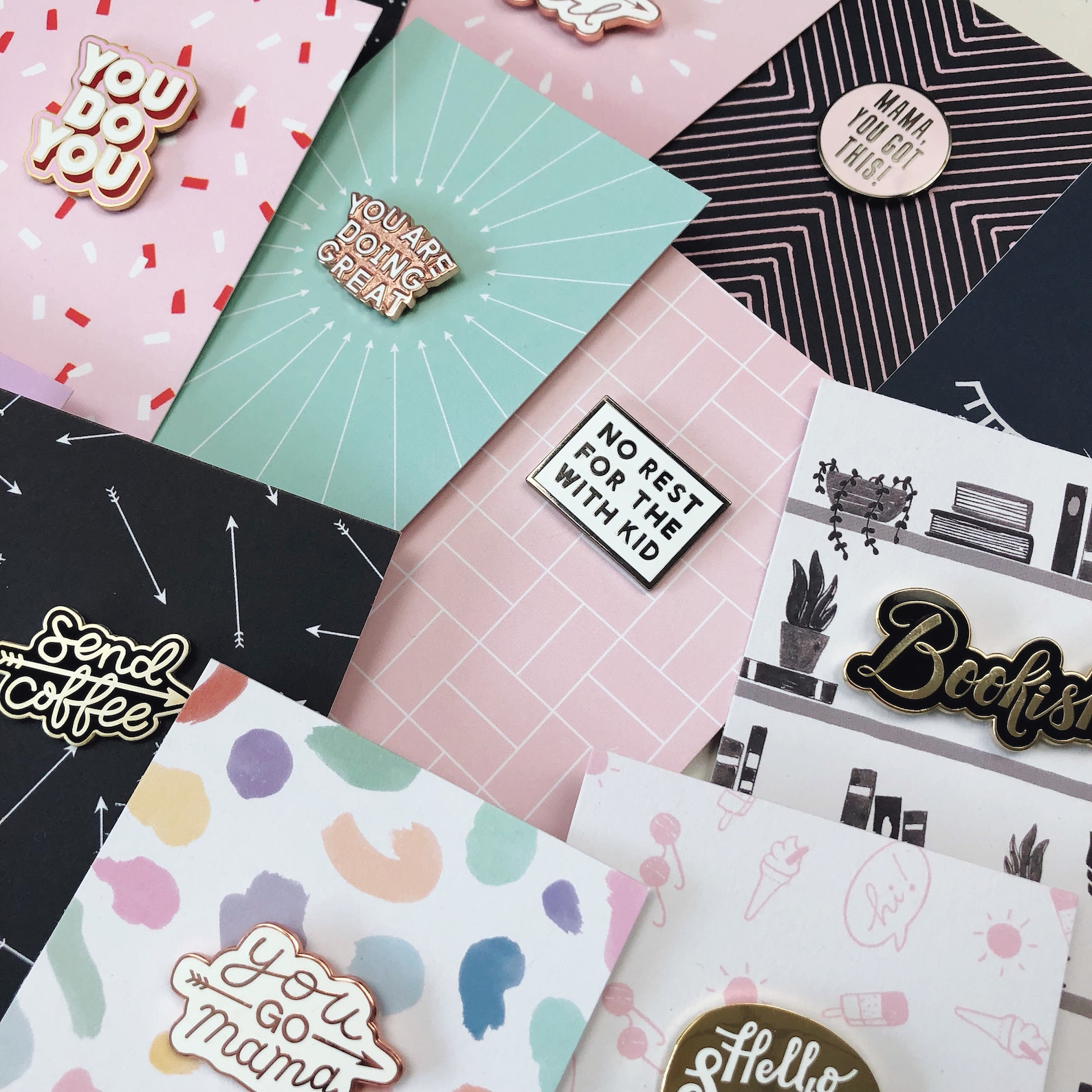 Set of 3 Enamel Pins Hard Enamel Pins Enamel Pin - Etsy