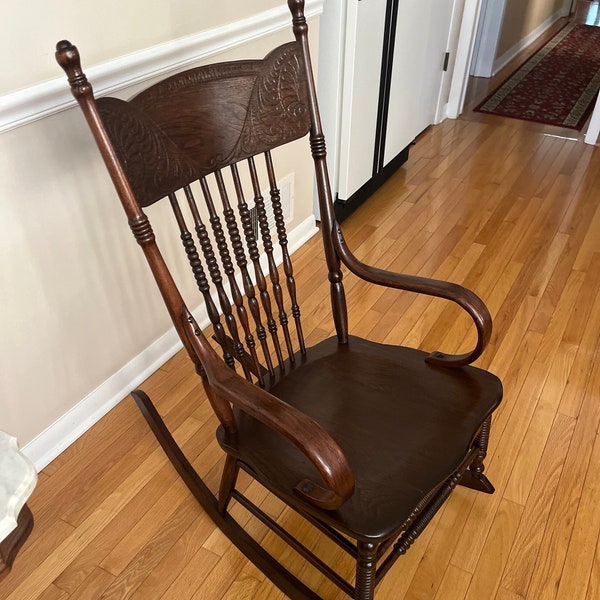 Antique Rocking Chair - Etsy