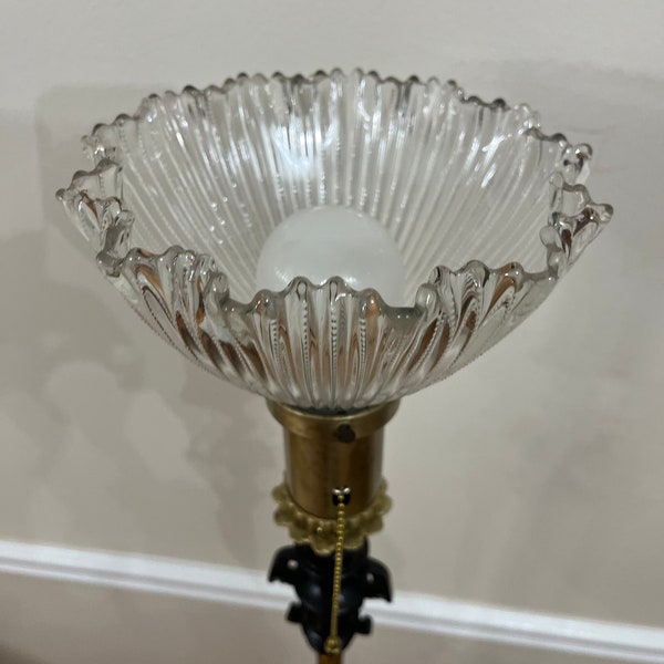 Antique Torchiere Table Lamp - Etsy