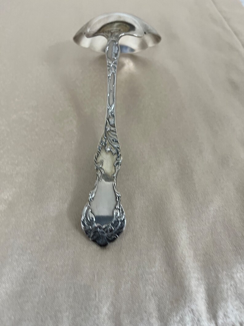 Antique 1835 Wallace Floral Pattern Silverplate Gravy Ladle - Etsy