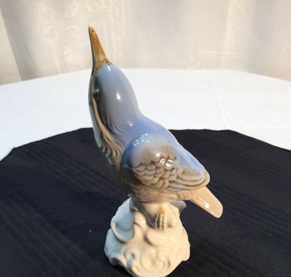 Antique Dresden Bird Porcelain Figurine | Etsy