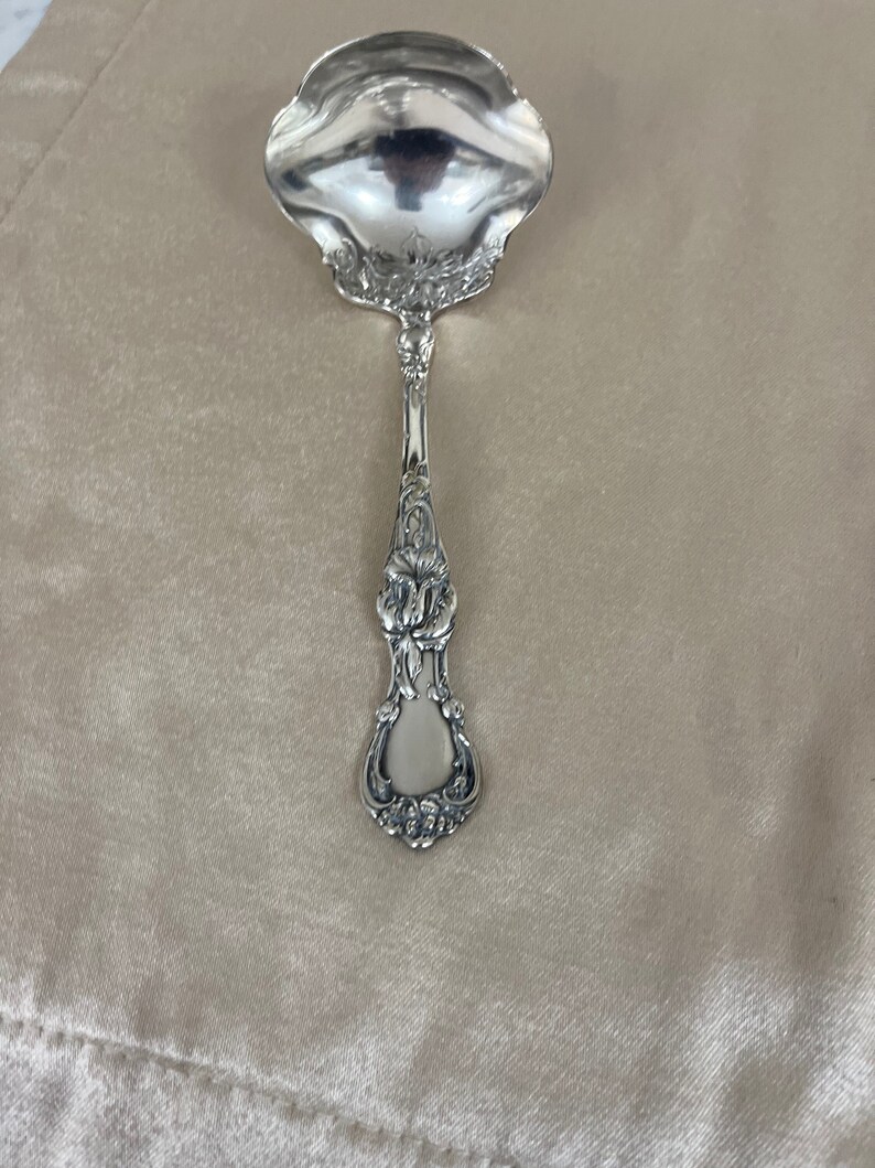 Antique 1835 Wallace Floral Pattern Silverplate Gravy Ladle - Etsy