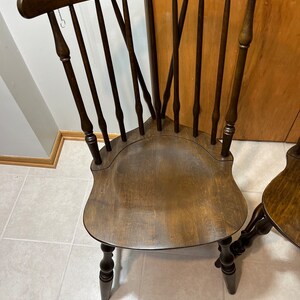 Vintage Windsor Fiddle Back Side / Wood Dinning Chair Pair - Etsy