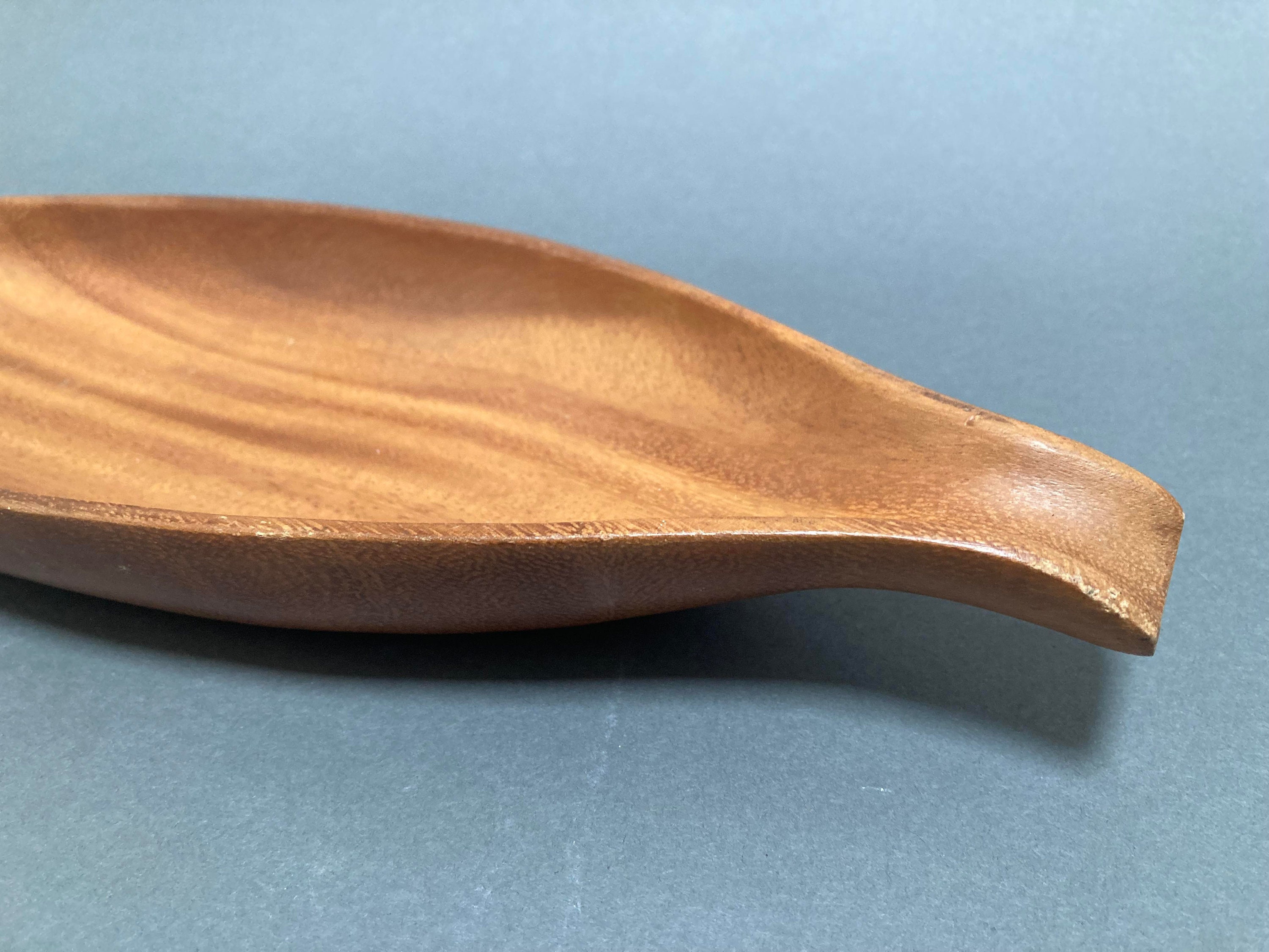 Vintage Leilani Hand Crafted Monkey Pod Wood Tray Dish, Long Serving ...