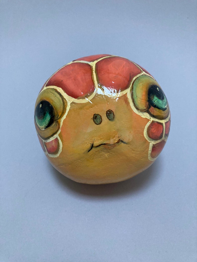 Folk Art Hand Painted Gourd Reptile Turtle Head Hawaii - Etsy