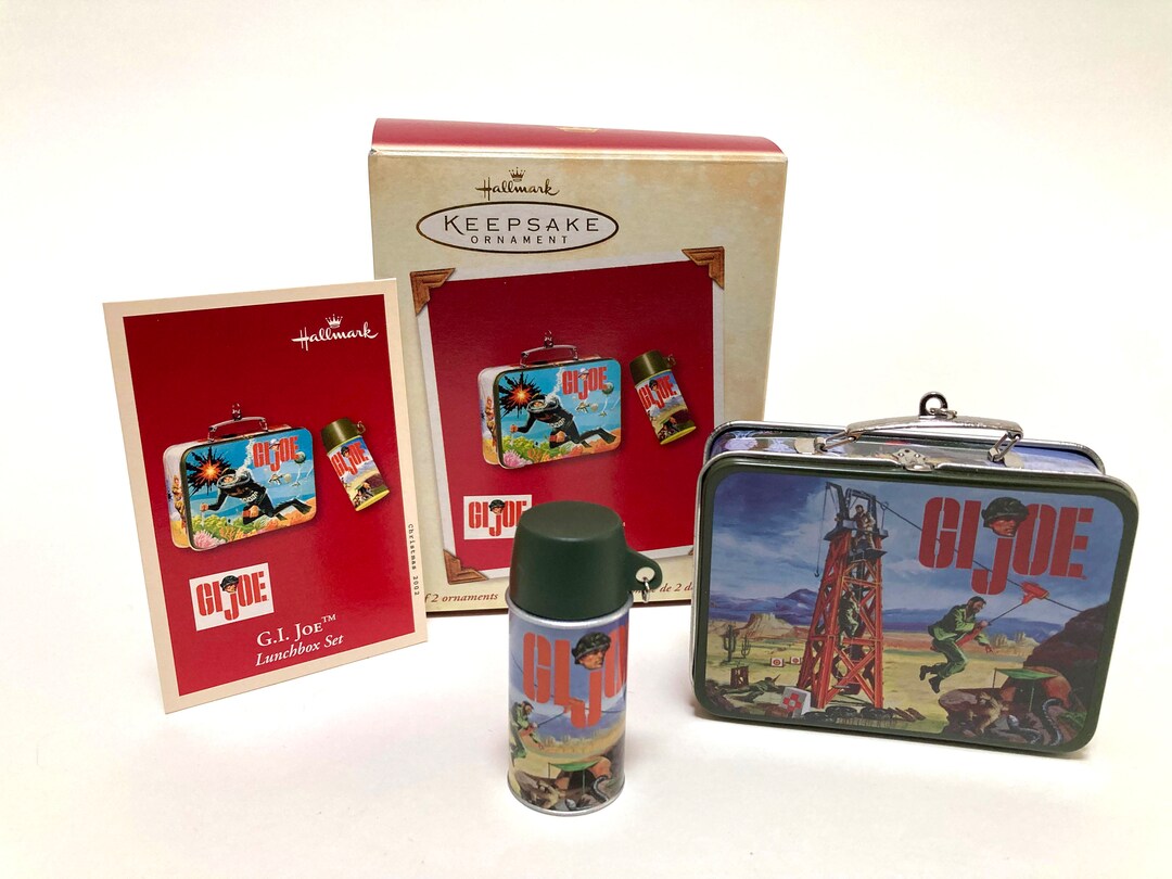 2002 Hallmark G.I. Joe Lunch Box Ornament Set - Etsy