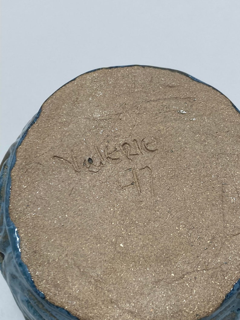 Hand Built Glazed Coil Swirl Art Pottery Bowl, Signed - Etsy