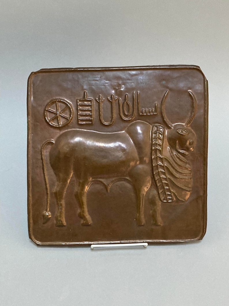 Harappan Indus Valley Mohenjo-daro Sacred Bull Seal Hammered - Etsy
