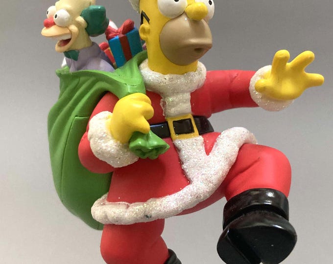 Carlton Homer Simpson D'oh! Ho! Ho! Merry Christmas Talking Ornament in ...