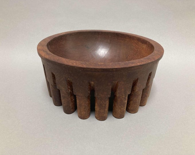 RARE! Antique Vintage Hand Carved Wood Samoan Tanoa Ceremonial Kava ...