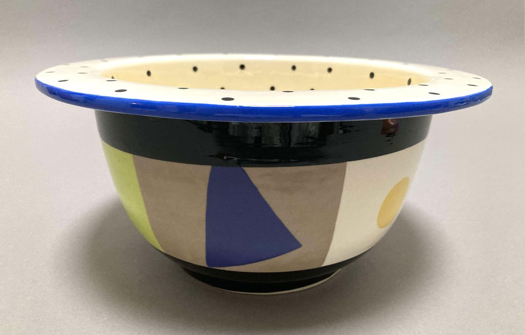 Susan Eslick Art Pottery Post Modern San Francisco 1997 Deep Serving ...