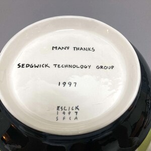 Susan Eslick Art Pottery Post Modern San Francisco 1997 Deep Serving ...