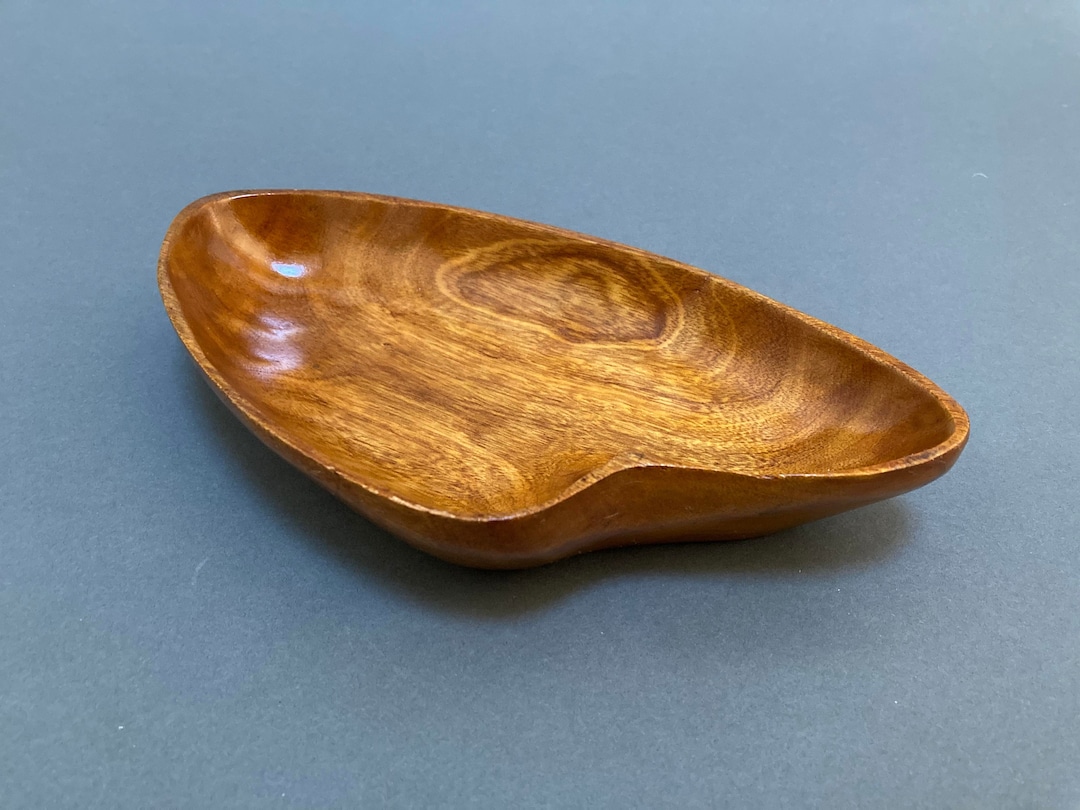 Vintage Mod Irregular Shape Monkey Pod Wood Bowl - Etsy