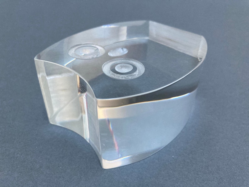 Vintage Mid Century Modern Minimalist Lucite Owl Paperweight - Etsy