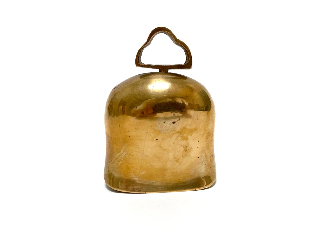 Antique Vintage Solid Brass Grazing Bell for Cow, Horse or Goat, Shiny ...