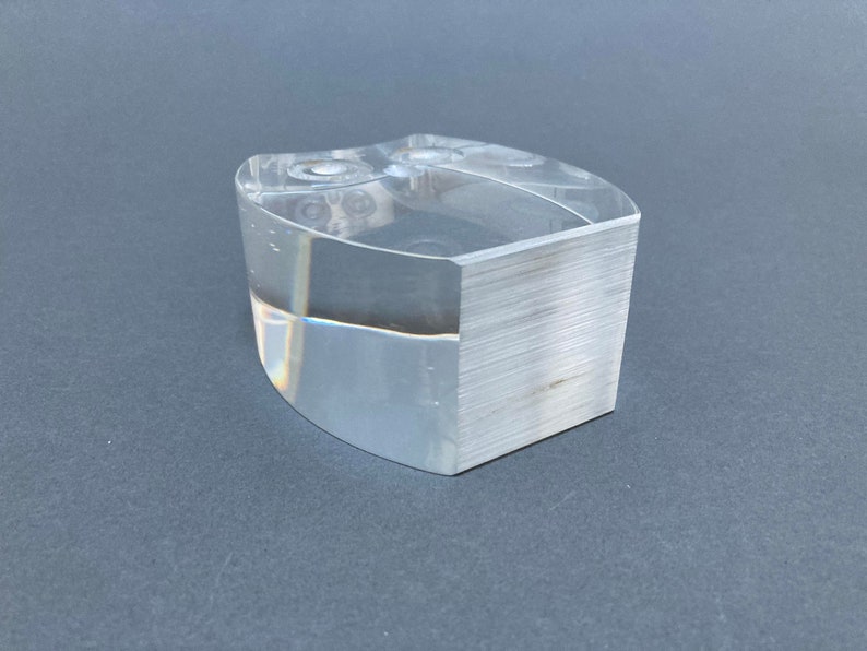 Vintage Mid Century Modern Minimalist Lucite Owl Paperweight - Etsy