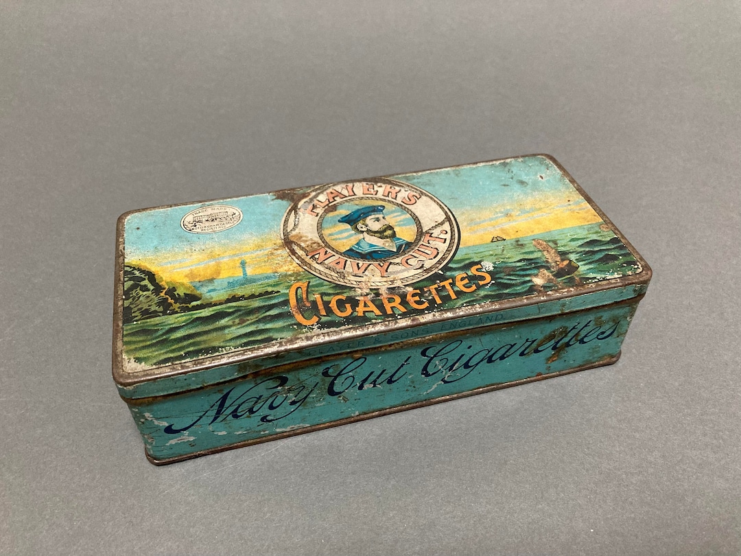 Antique Players Navy Cut Cigarette Tin - Etsy