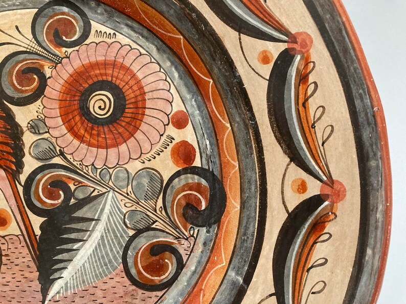 Vintage 1950s Tonala Hand Painted Burnished Pottery Display - Etsy