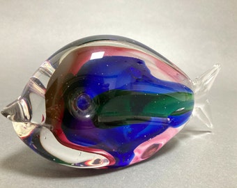 Art Glass Fish Paperwight/sculpture - Etsy