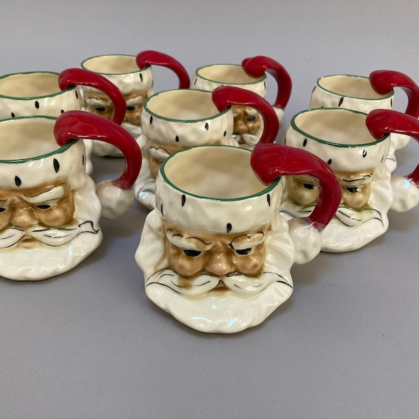 Vintage Santa Mugs - Etsy