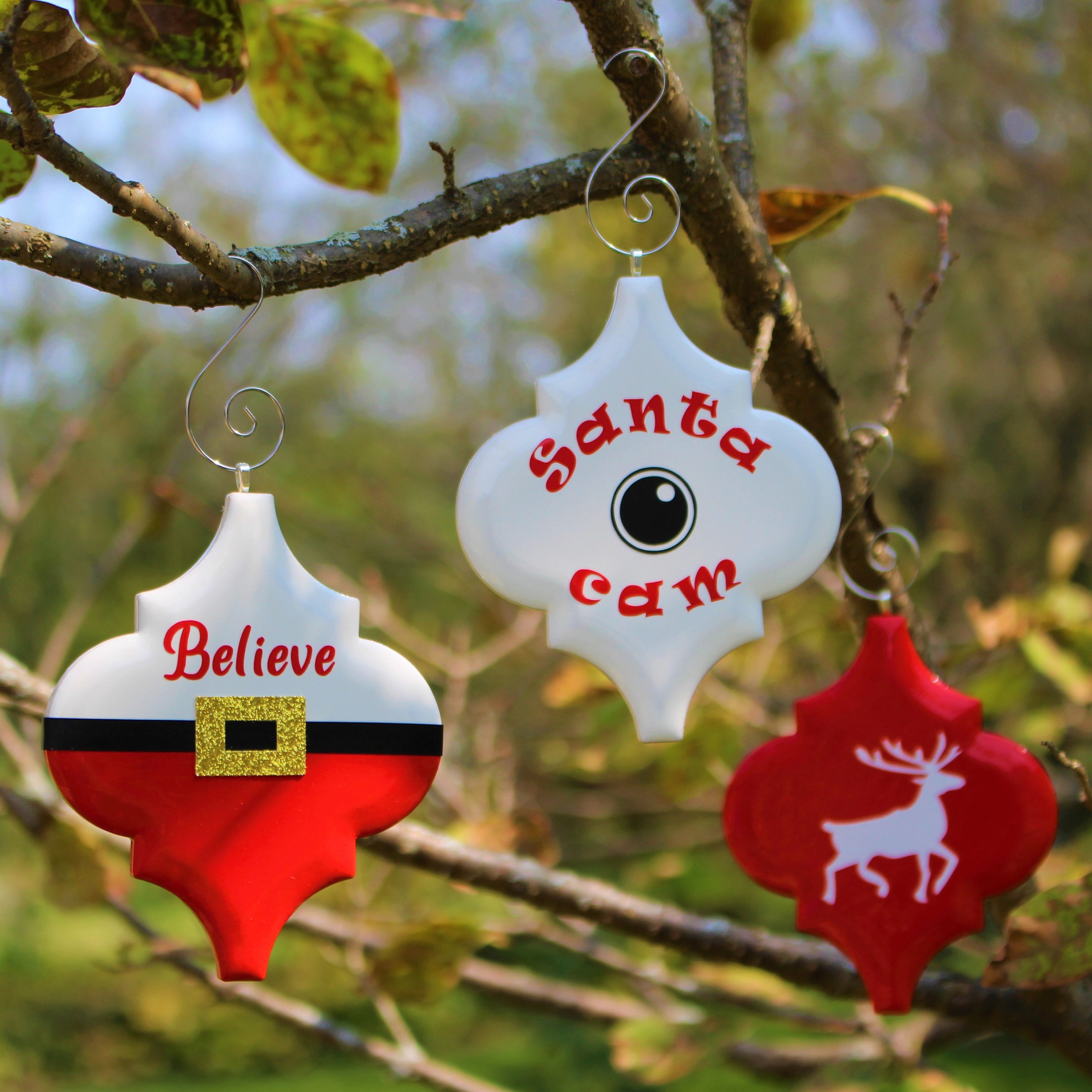 Ceramic Tile Christmas Ornament Classic Arabesque Tile, Funny Christmas ...