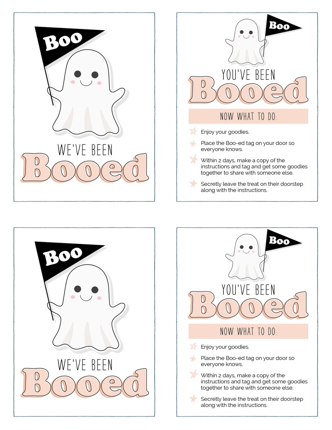 You've Been Booed Halloween Printable Kit: Neighborhood Activity ...