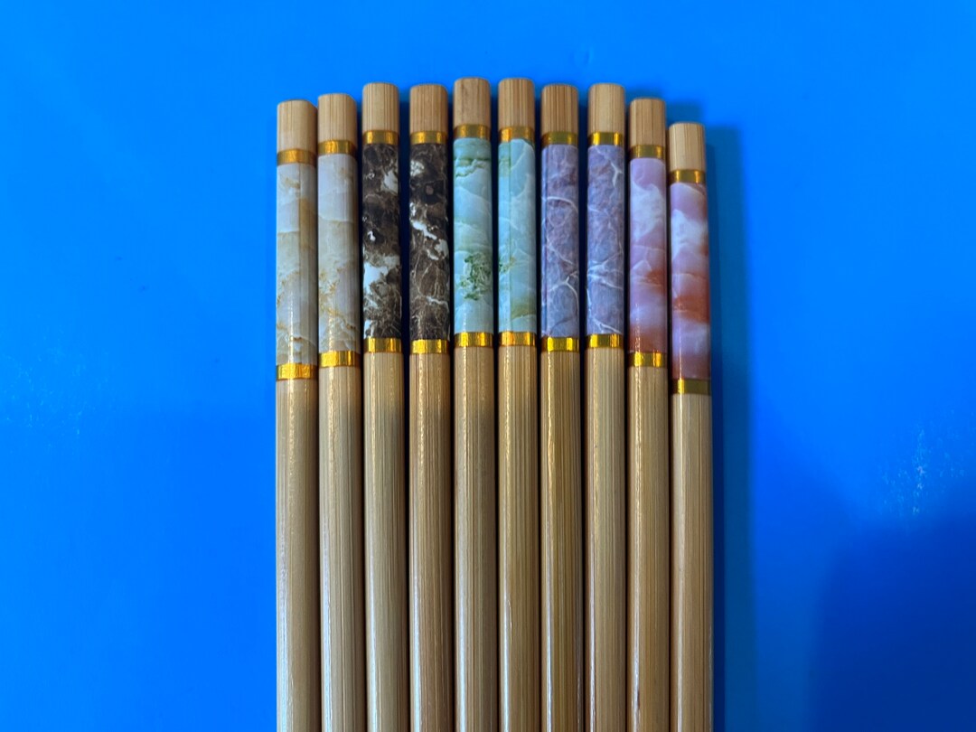 Japanese Beautiful Marble Print Chopsticks 5 Variations With Free ...