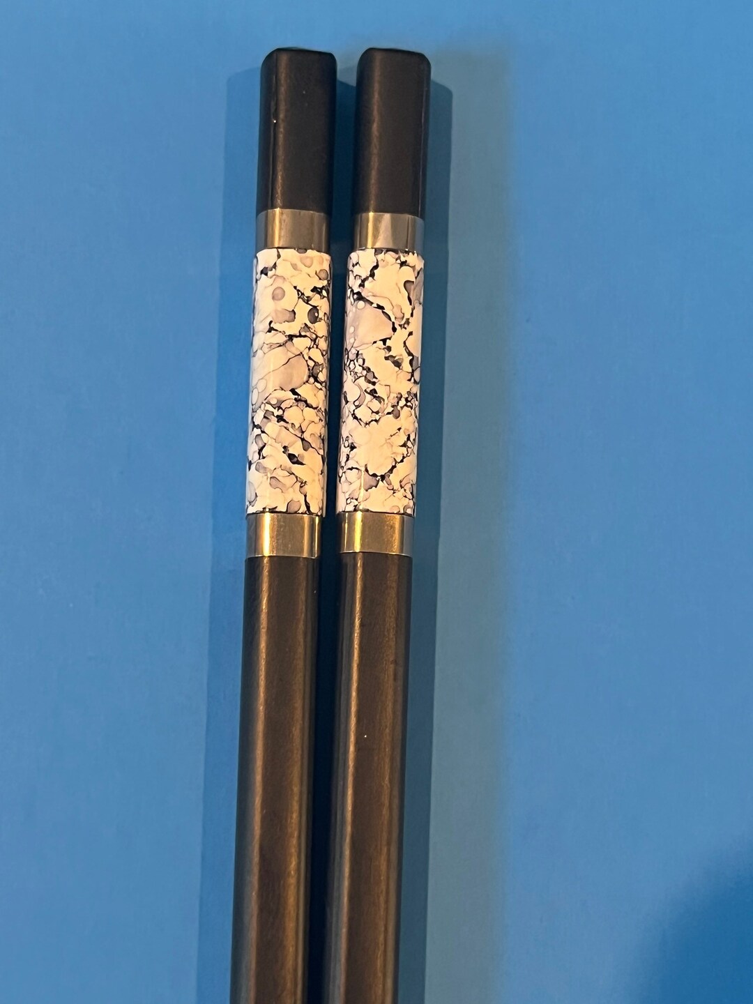 Japanese granite Looking Alloy Sushi Chopsticks or - Etsy
