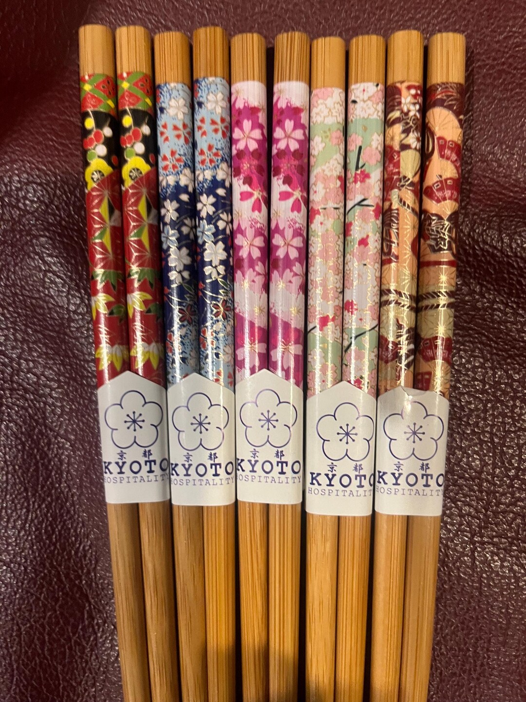 Japanese Pretty Flowers Chopsticks 5 Design Variations Choose W/free ...
