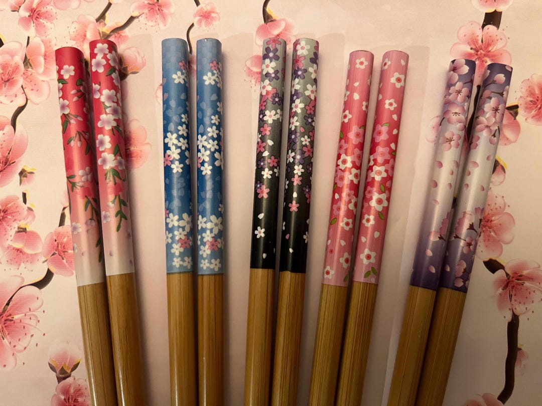 50% OFF SALE!! Beautiful Japanese Cherry Blossom Chopsticks W/ Free ...