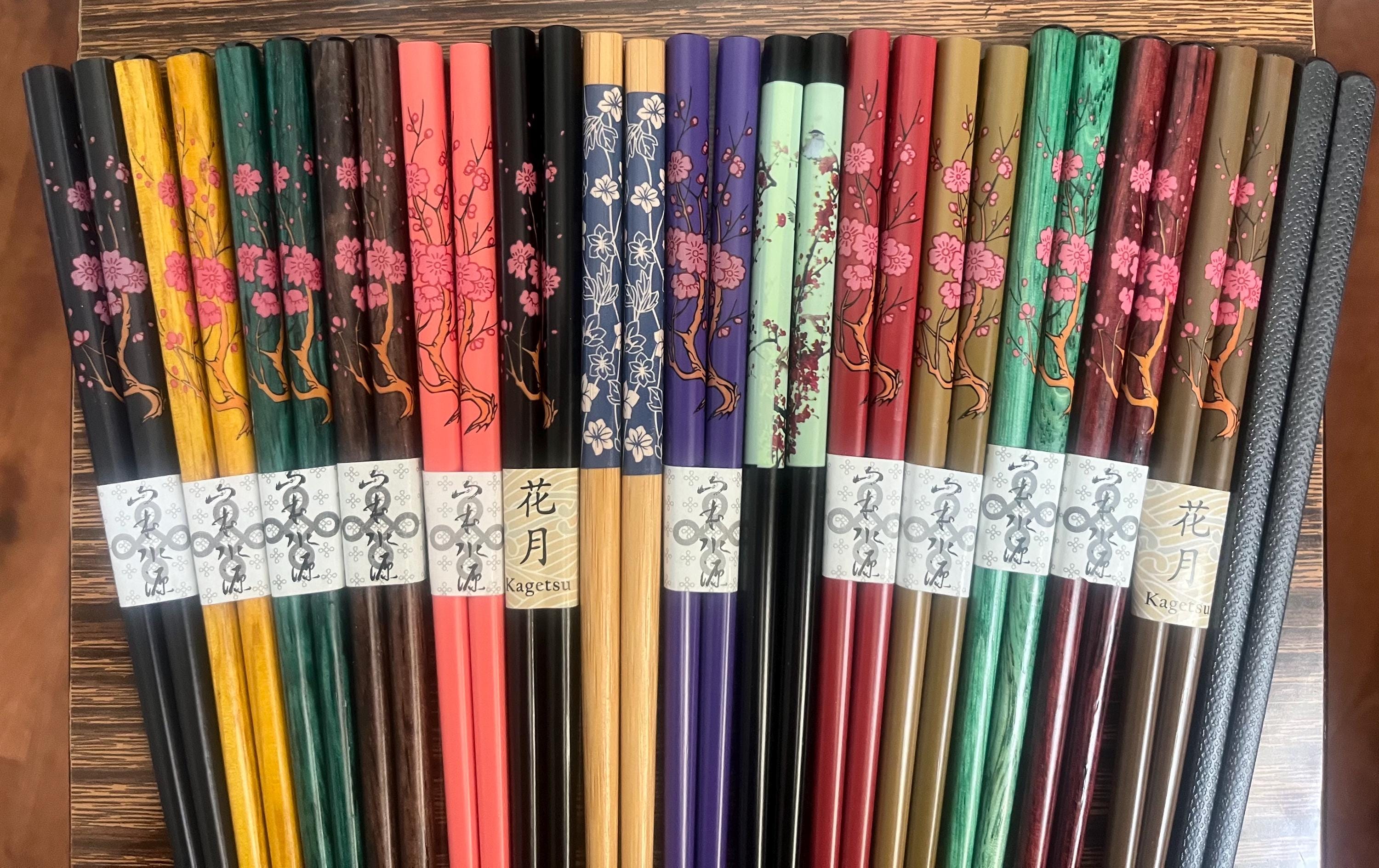 Japanese 15 Color Variations Chopsticks With Cherry Blossoms With Free ...
