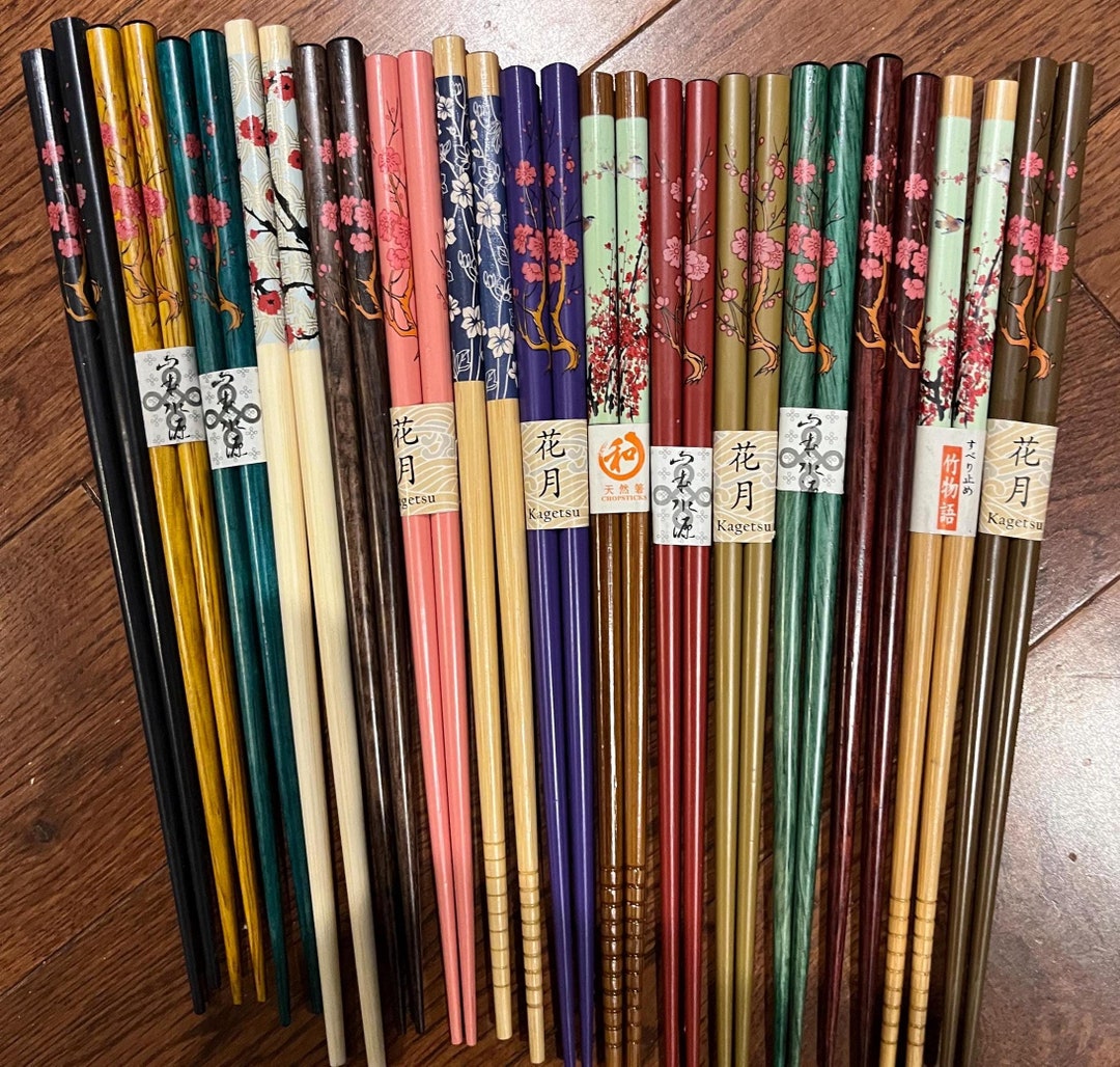 Japanese 15 Color Variations Chopsticks With Cherry Blossoms With Free ...