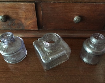 Antique Ink Bottles - Etsy